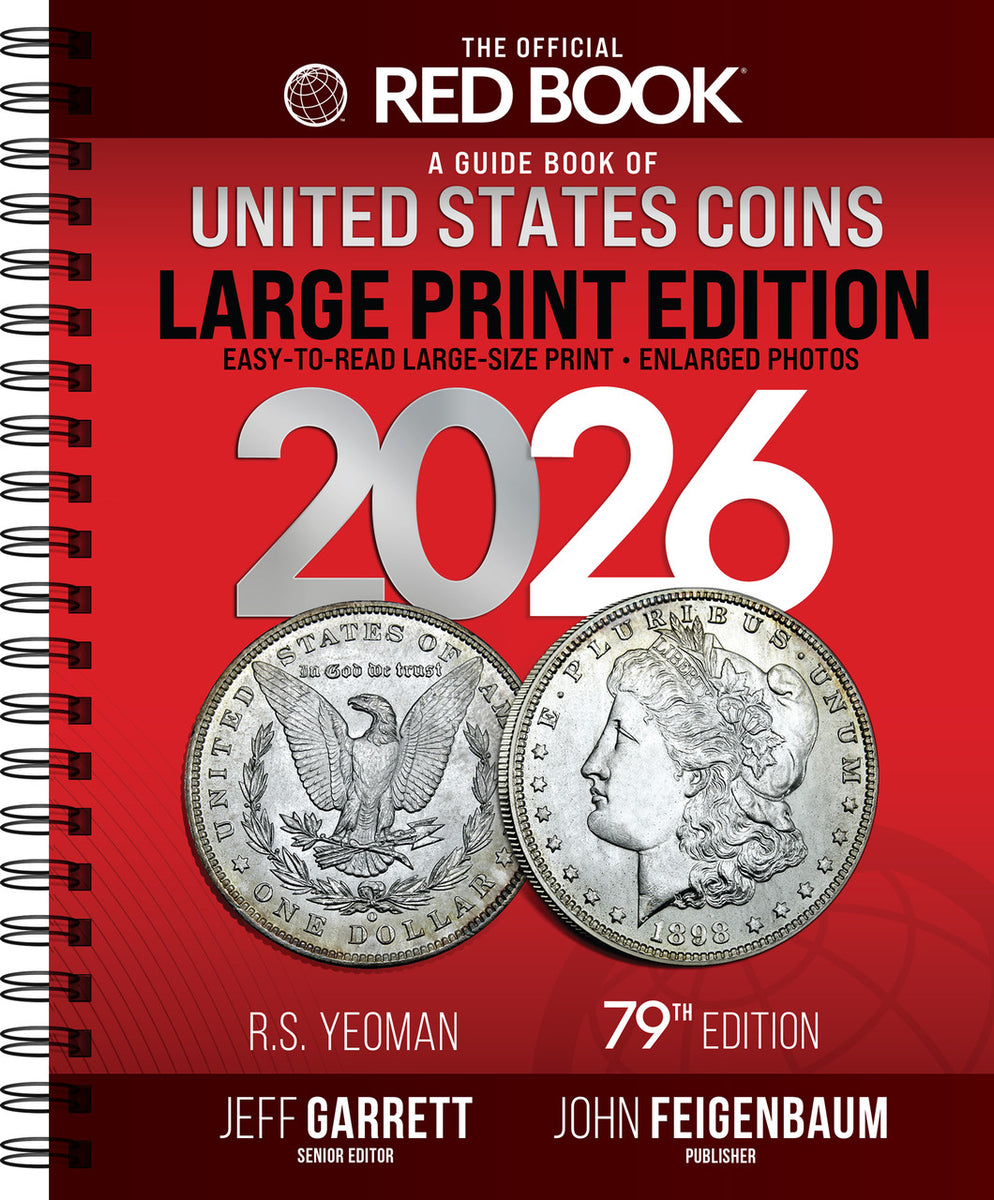 2026 Whitman Large Print Redbook - A Guide Book of United States Coins ...