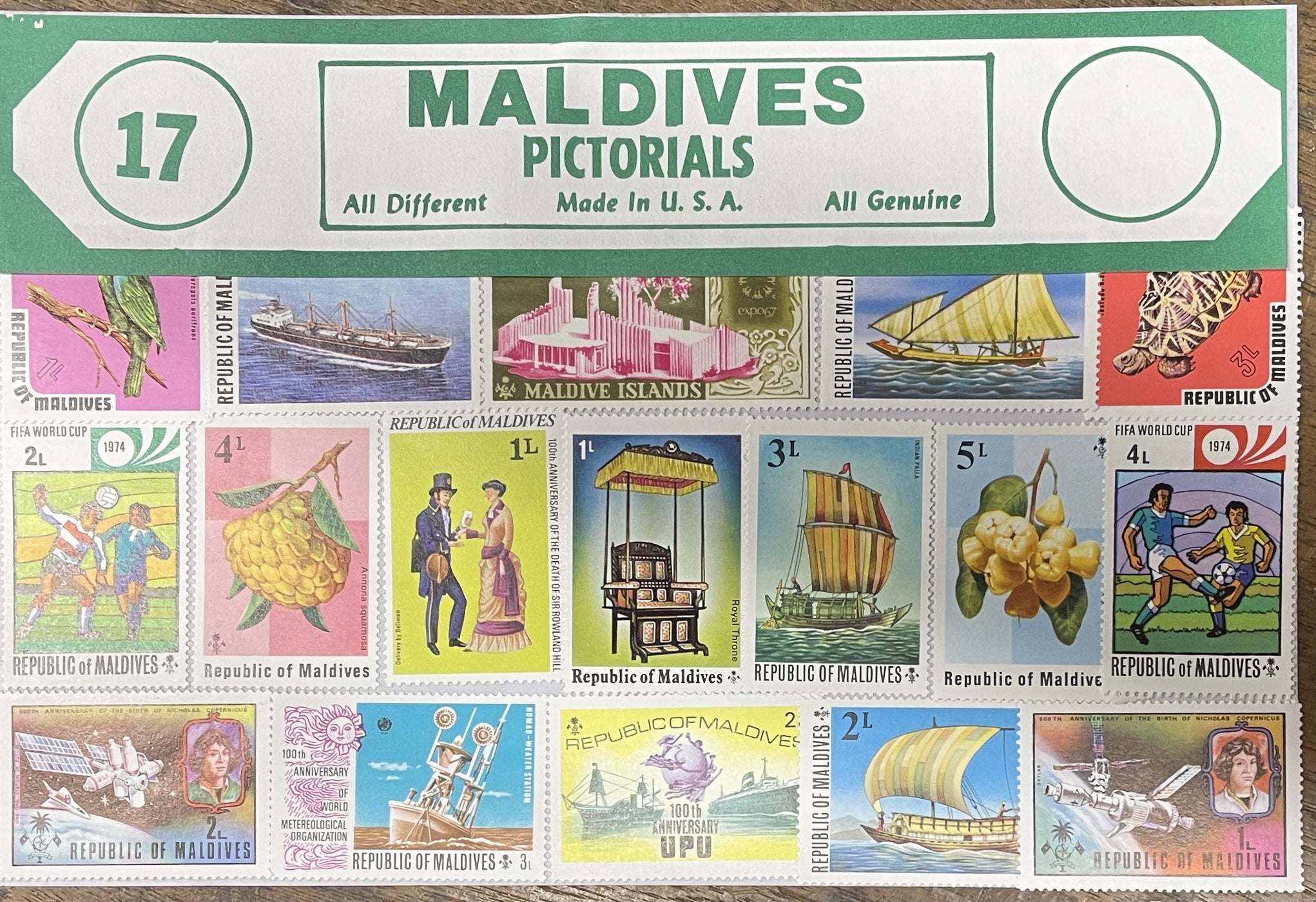 Maldives Stamp Packet — Harry Edelman Inc.