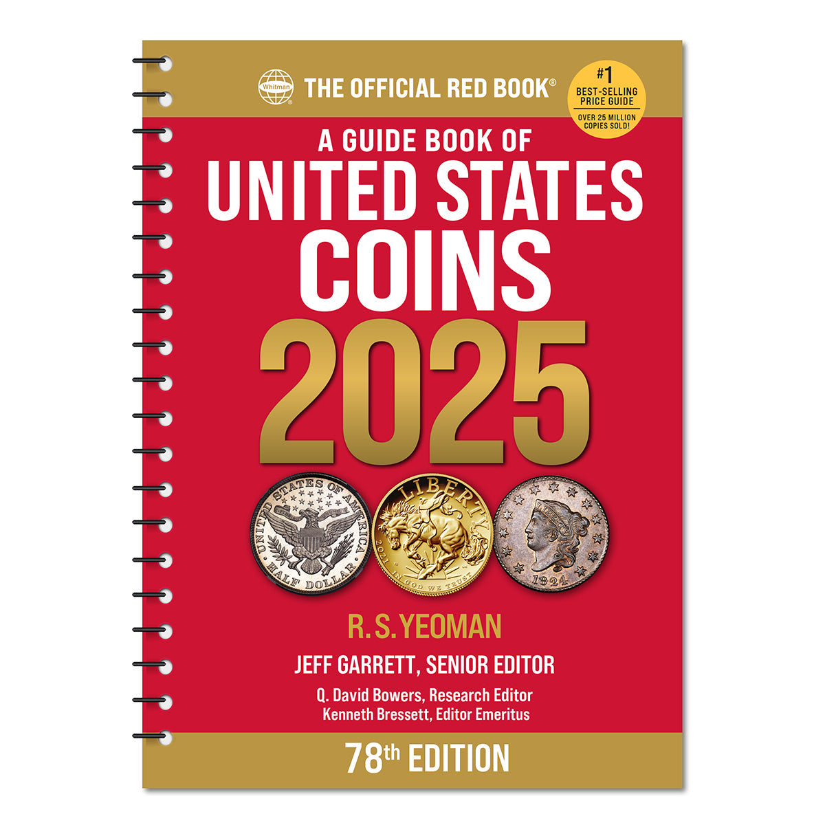 2025 Whitman Spiral Redbook - A Guide Book of United States Coins ...